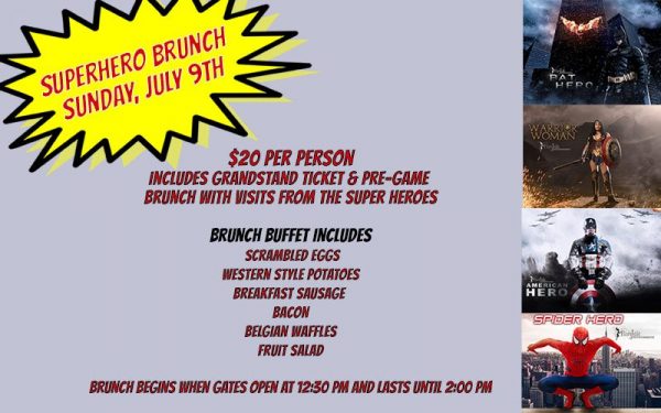 Super Hero Brunch Buffet on Sunday, July 9 - USPBL
