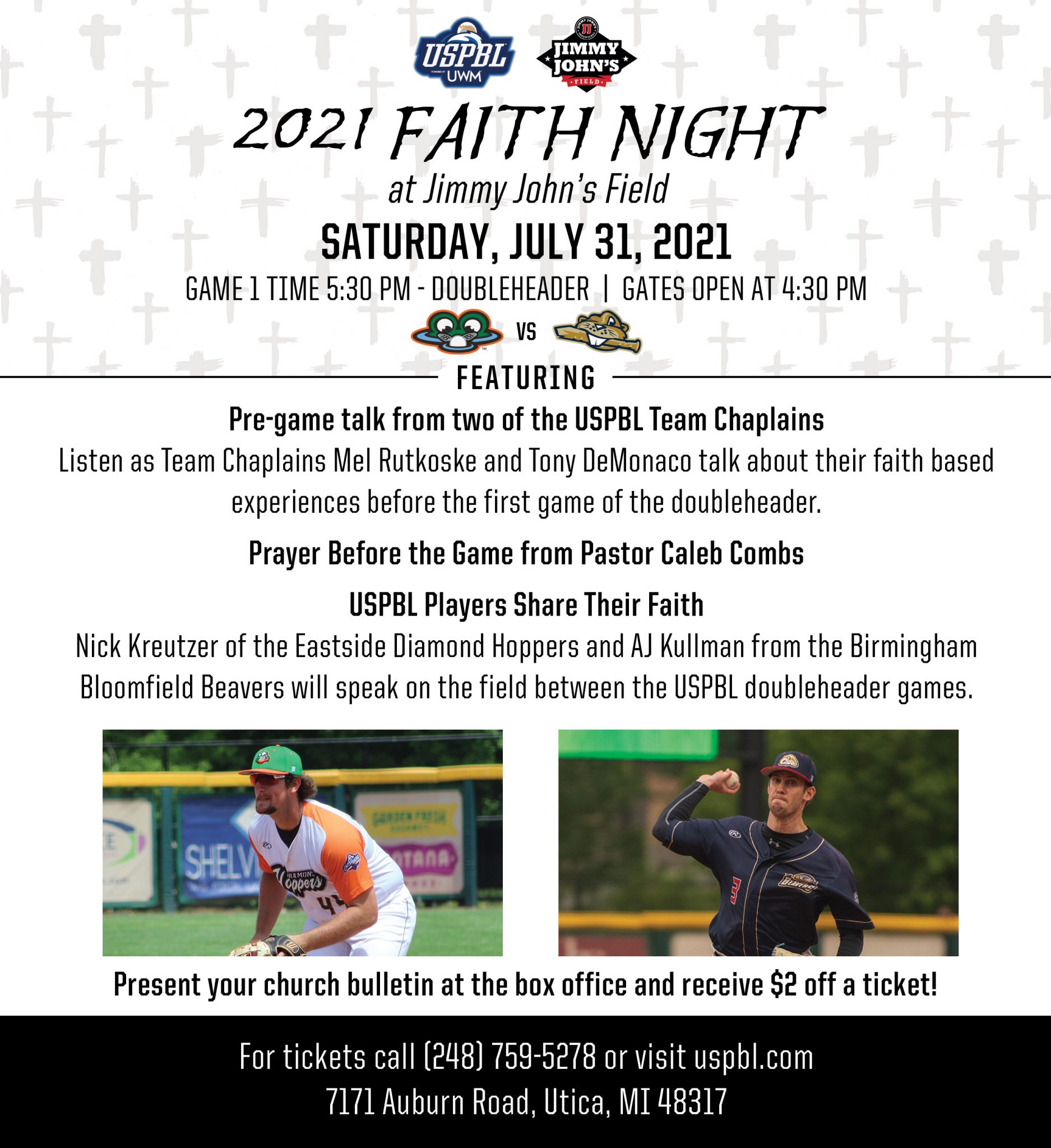 Faith Night - United Shore Professional Baseball League (USPBL)