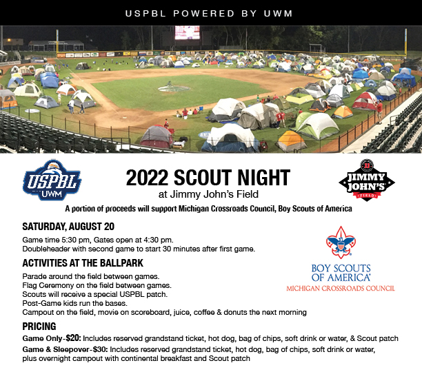 Scout Night - United Shore Professional Baseball League (USPBL)